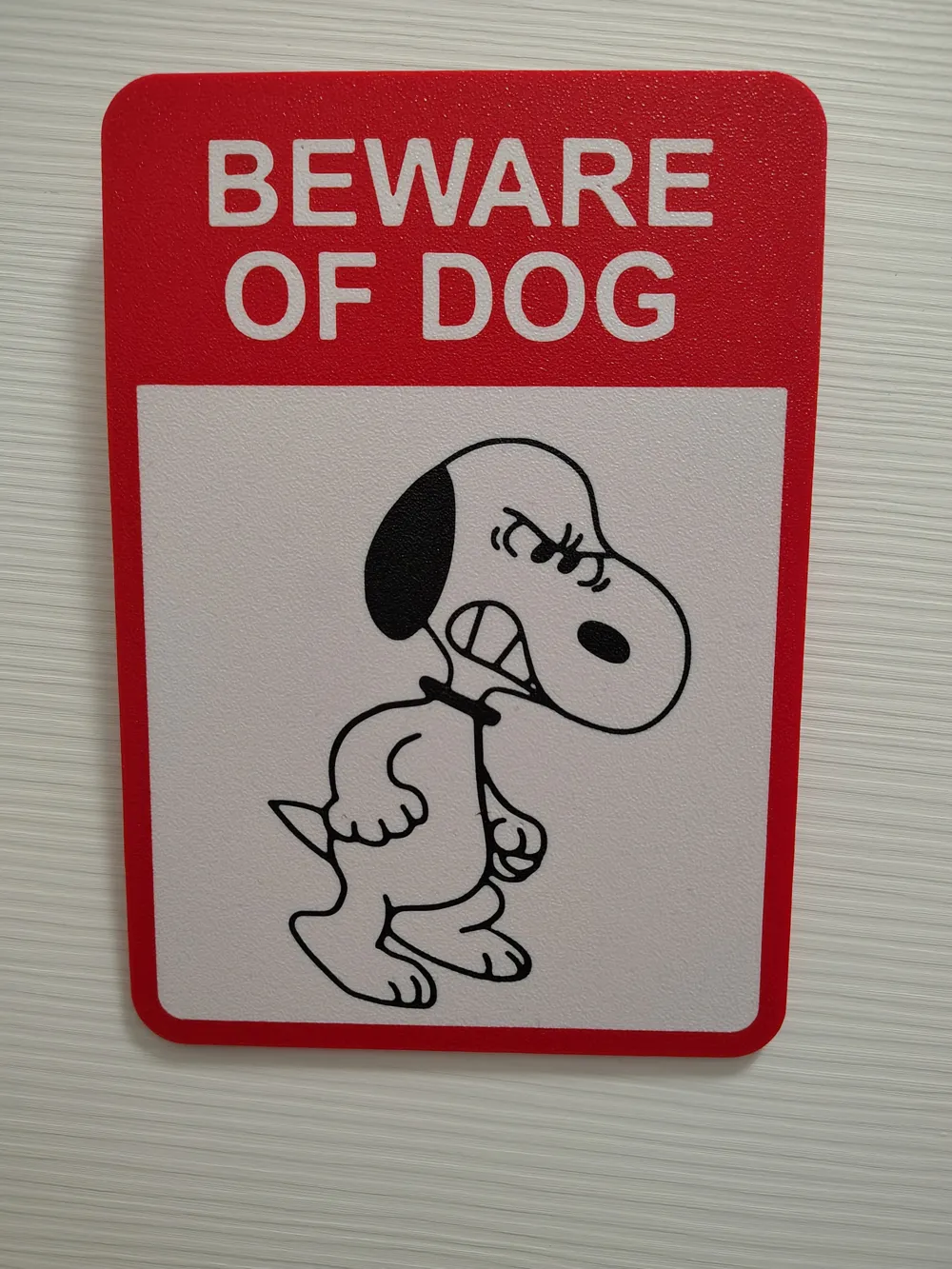 Beware of dog - Snoopy by Mauro MakerWorld: Download Free 3D Models
