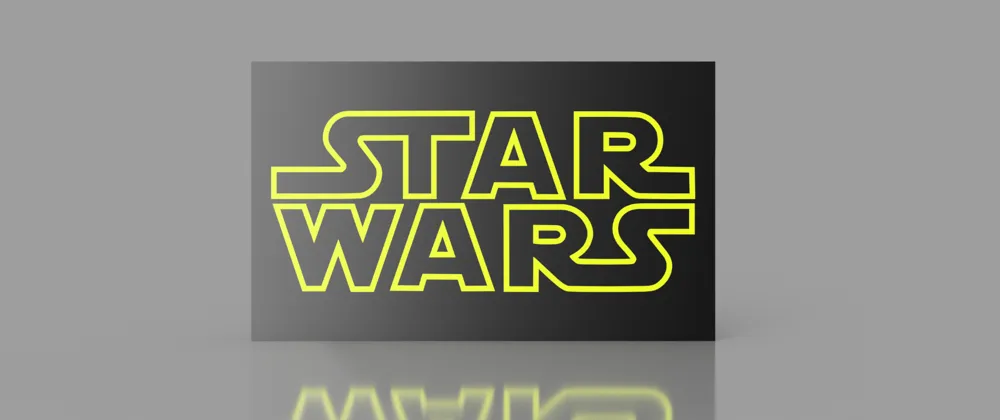 Star Wars Logo Light Box by Three Dimensions - MakerWorld