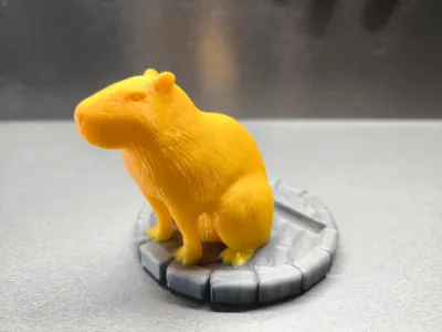 Capybara phone stand Remixed by Lukas Radwa MakerWorld: Download Free ...