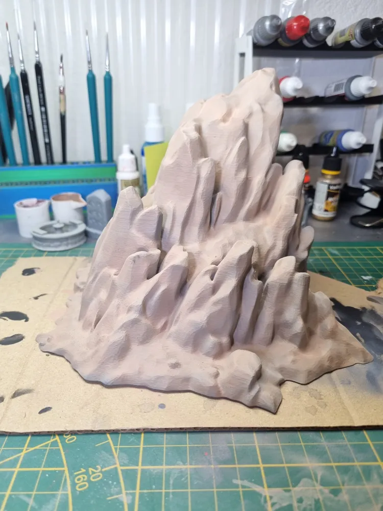Sharp Cliff Rock sci-fi Terrain Wargaming Scenery by Tresor3D ...