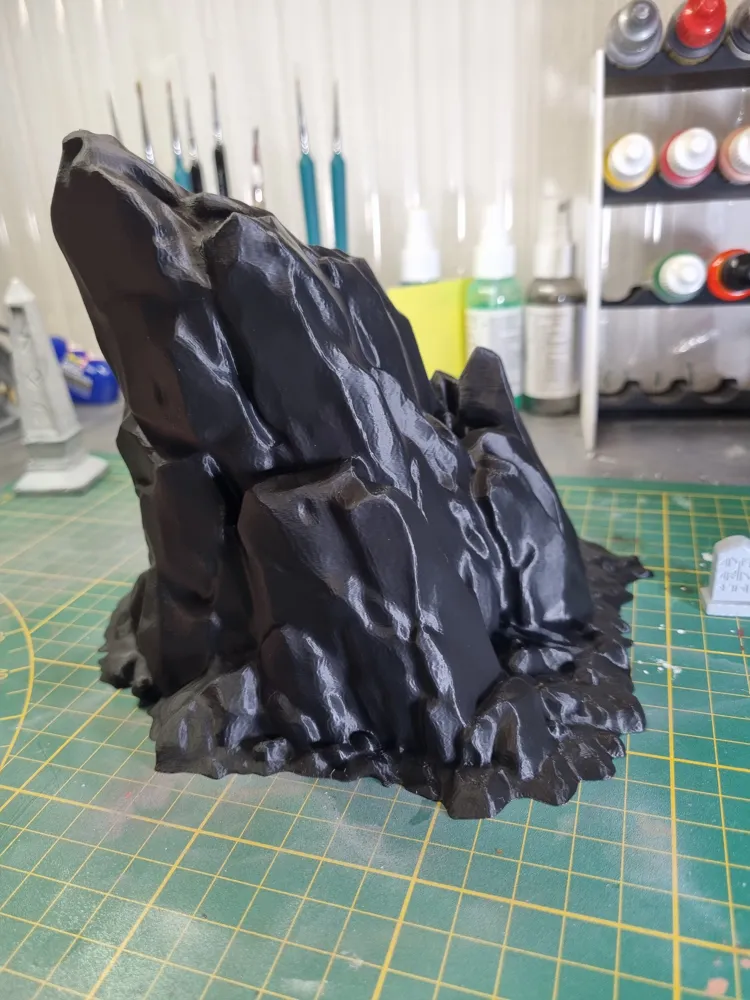 Sharp Cliff Rock sci-fi Terrain Wargaming Scenery - Free 3D Print Model ...