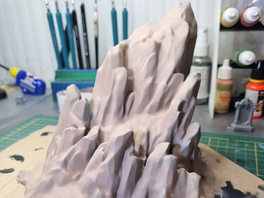 Sharp Cliff Rock sci-fi Terrain Wargaming Scenery by Tresor3D MakerWorld: Download Free 3D Models
