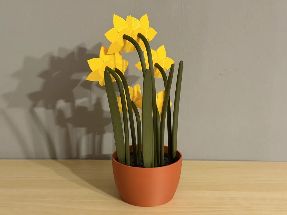 Daffodil Flower - Modular by Lukas MakerWorld: Download Free 3D Models