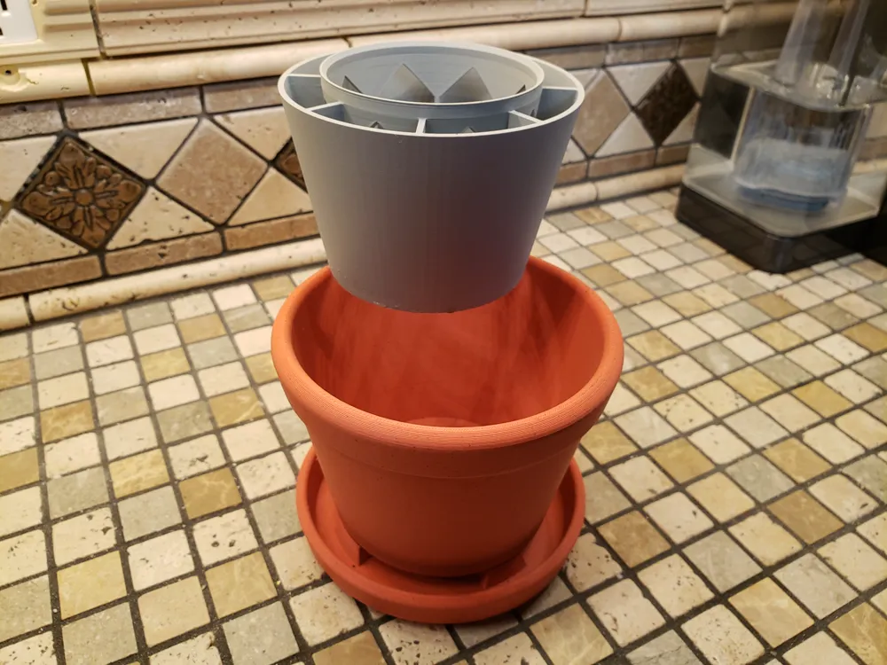 8.7" Jade Planter-w/ Aeration prevents root rot by BigSarge207 - MakerWorld