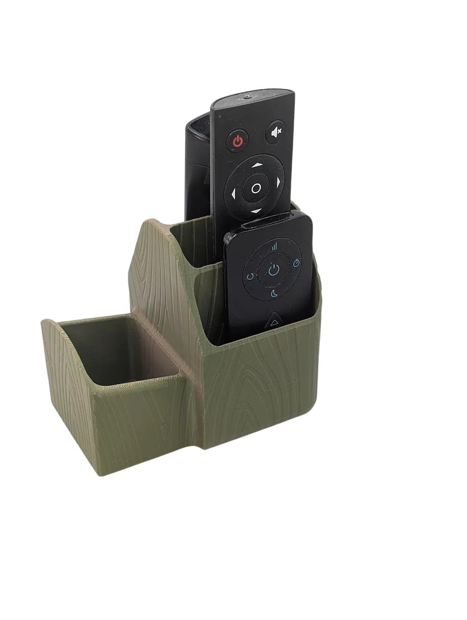 Wood Media Organizer Remote and Controller Stand - Free 3D Print Model ...