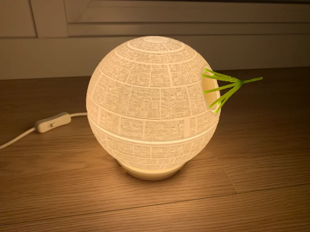 Firing Death Star Lamp - Free 3D Print Model - MakerWorld