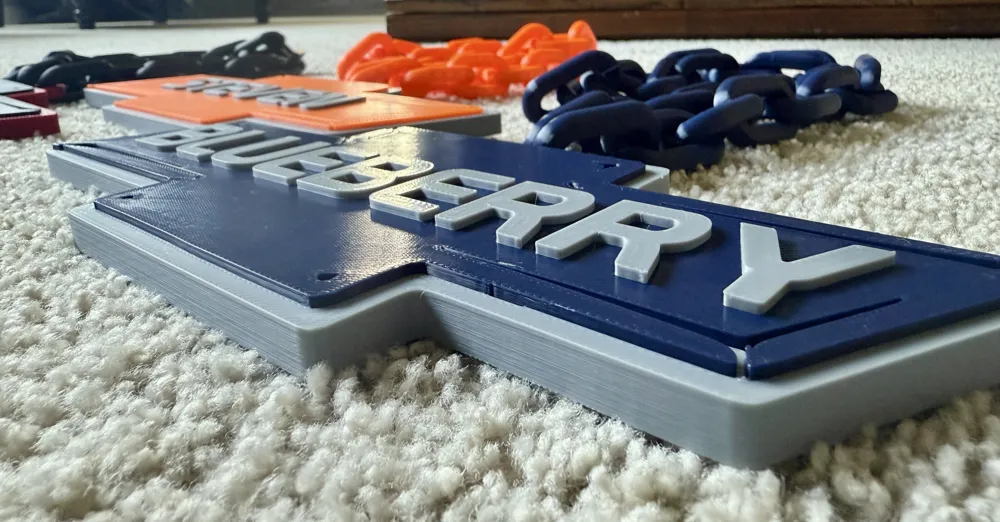 Custom name Chevy Bowtie logo chain - Free 3D Print Model - MakerWorld
