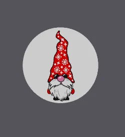 Christmas Gonk - 94mm Coaster by Love Prints - MakerWorld