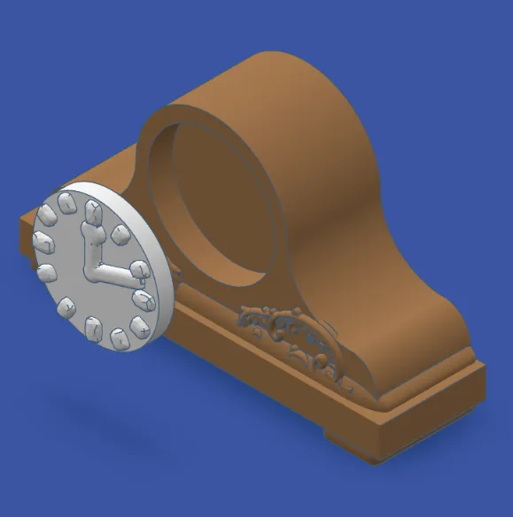 WLM - Old Elegant Table Clock - Free 3D Print Model - MakerWorld