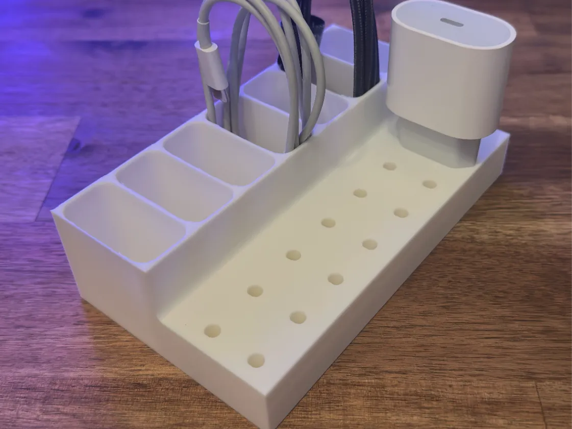 Cable and Charger Organizer - Free 3D Print Model - MakerWorld