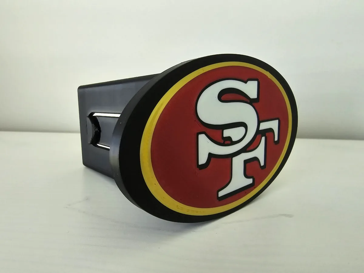 San Francisco 49ers Hitch Cover - Free 3D Print Model - MakerWorld