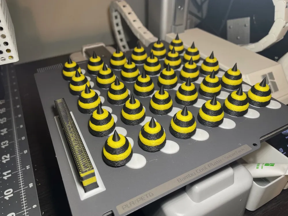 Cute Simple Bumble Bee Booty Fridge Magnets - Free 3D Print Model ...