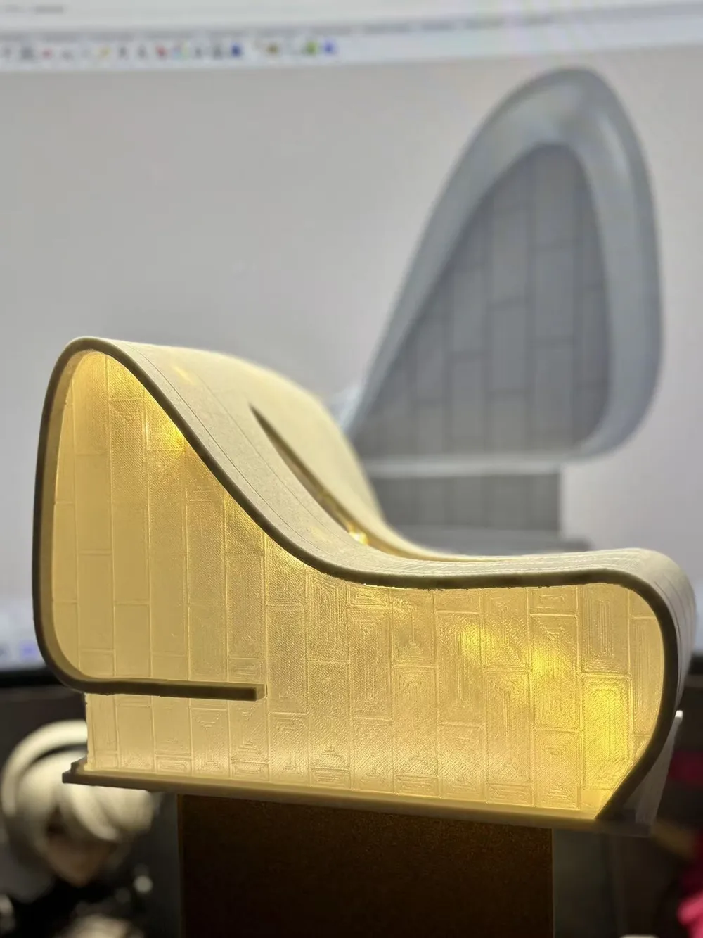 Architecture Zaha Hadid : Boîte à mouchoirs avec éclairage - Modèle d ...