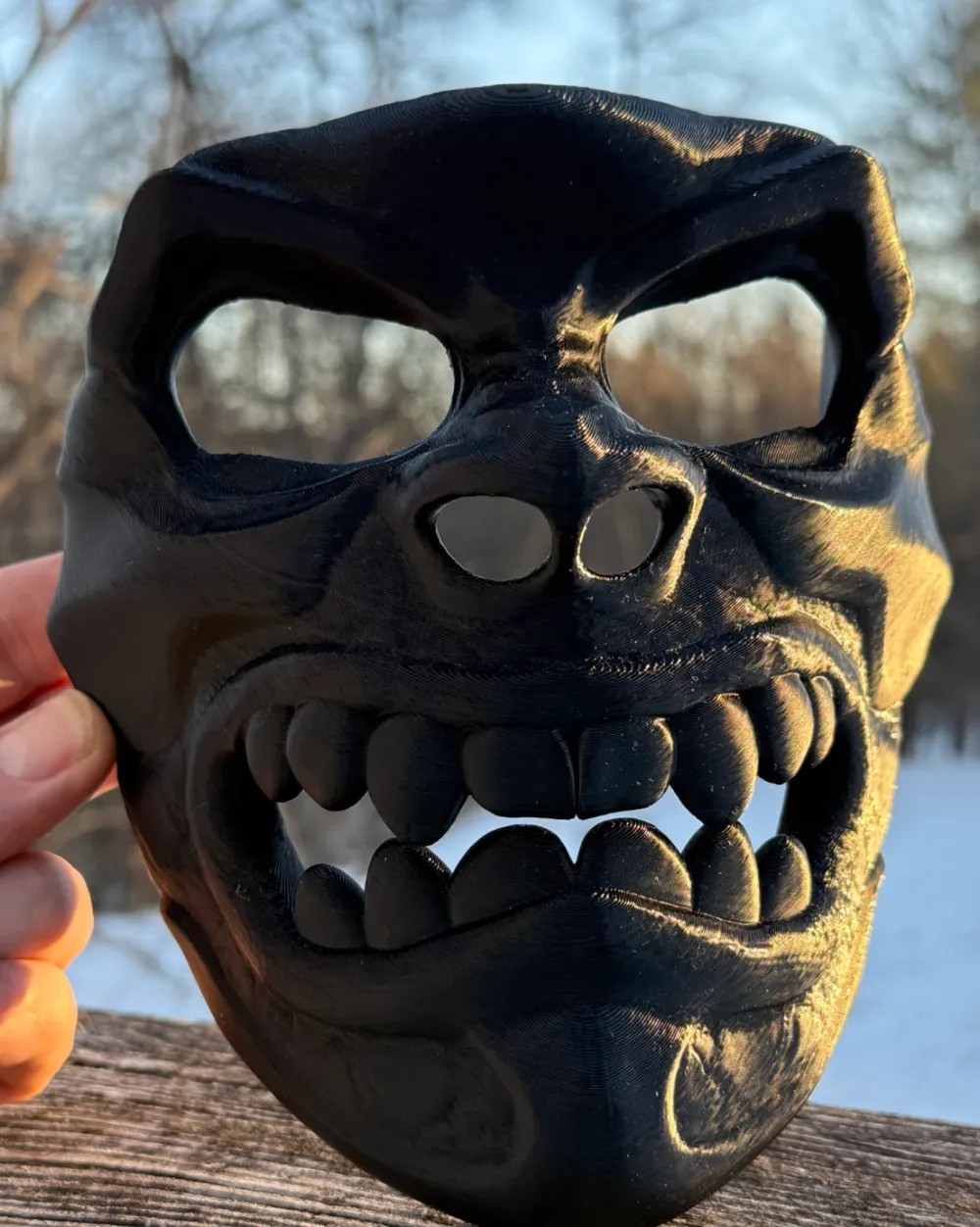 Oni style mask - Free 3D Print Model - MakerWorld