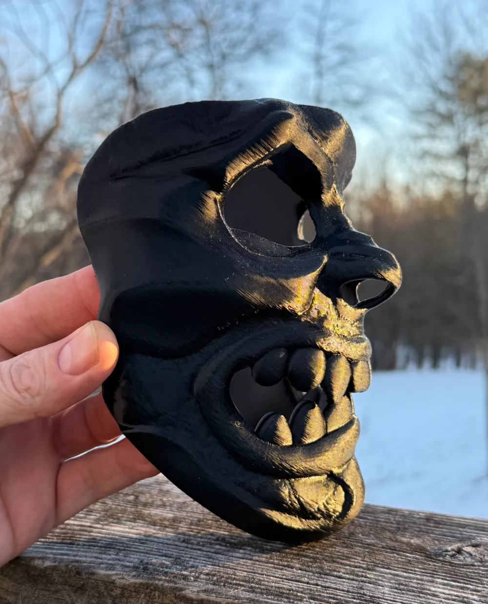 Oni style mask - Free 3D Print Model - MakerWorld