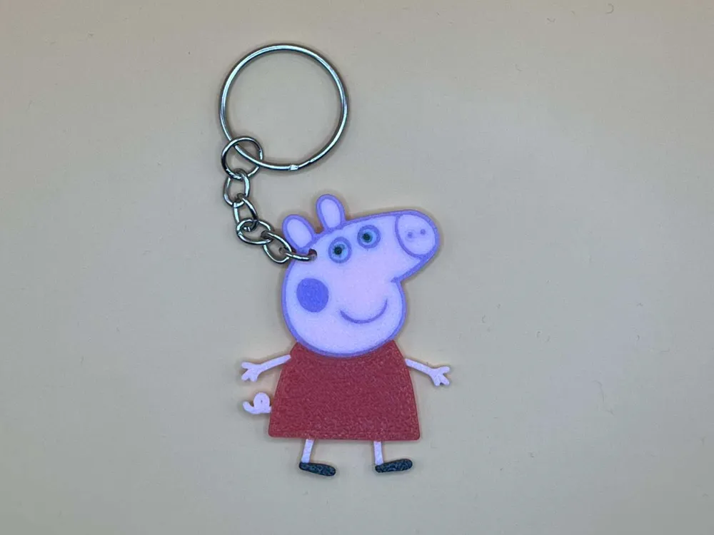 Peppa Pig Keychain by Messy Productions - MakerWorld