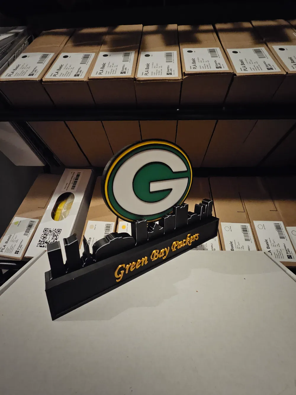 Green bay Packers with skyline of Green bay NFL by Jessie_3d_art ...
