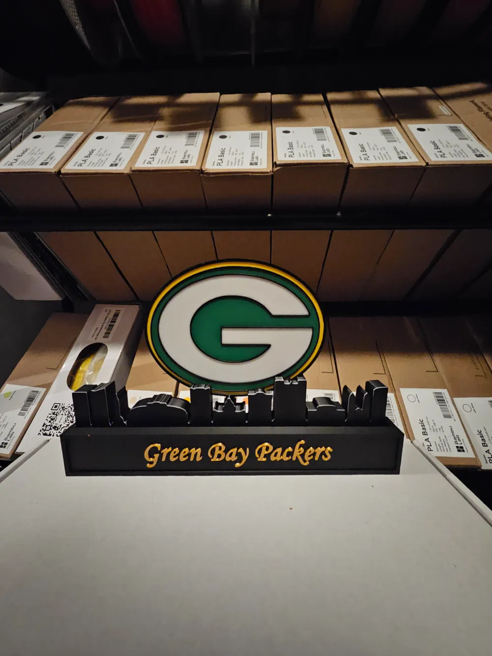 Green bay Packers with skyline of Green bay NFL by Jessie_3d_art ...