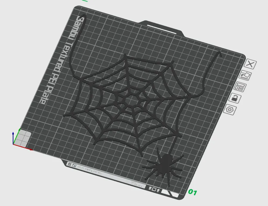 Hanging Spider Web Decoration with Dangling Spider by PS3D CREATIVE - MakerWorld