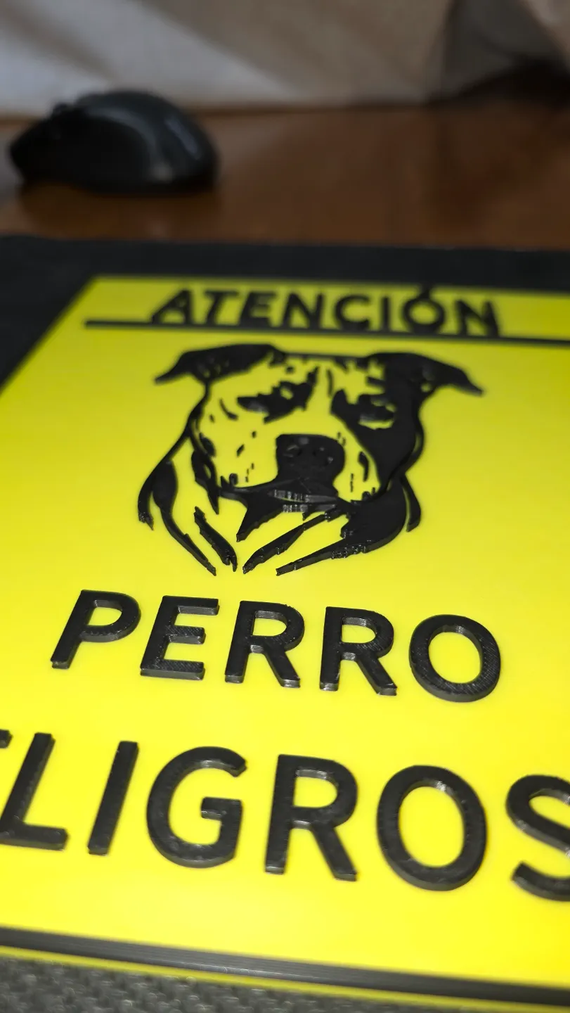 BEWARE OF DOG POSTER American Staffordshire by Andrew's Lab MakerWorld ...