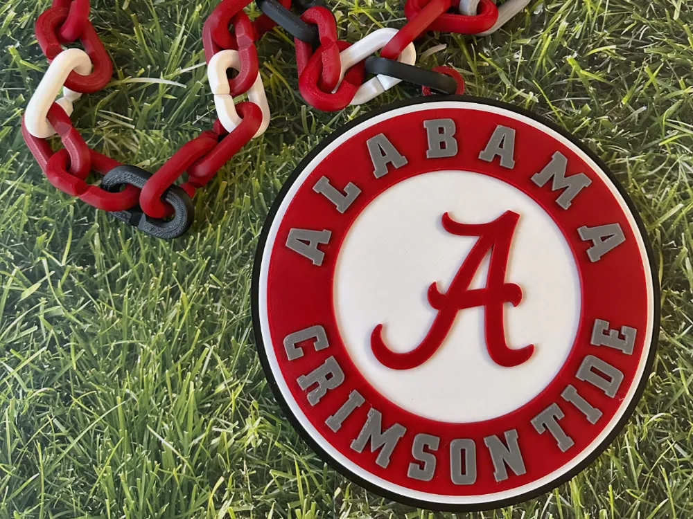 Alabama Crimson Tide Rally Chain - Free 3D Print Model - MakerWorld