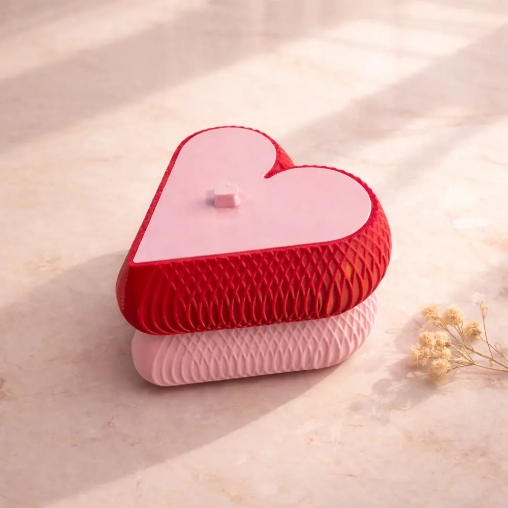 Stackable Heart Storage Box - Free 3D Print Model - MakerWorld