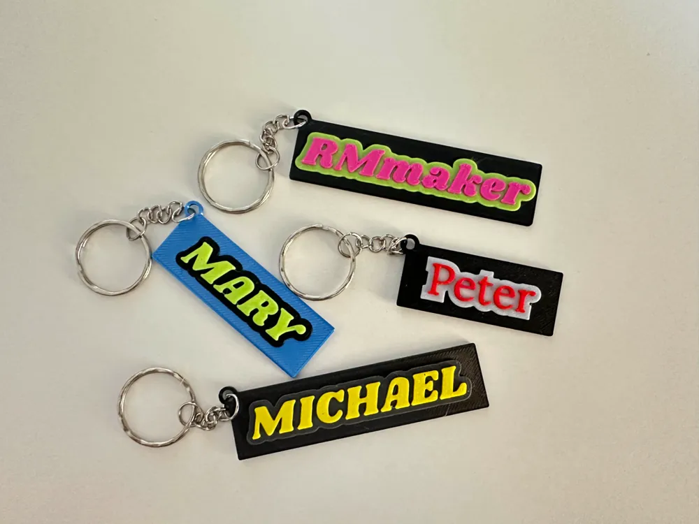 Keychain Creator: Fully Customizable 3D Keycharm by RMmaker MakerWorld ...