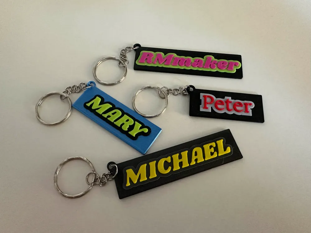 Keychain Creator: Fully Customizable 3D Keycharm by RMmaker MakerWorld ...