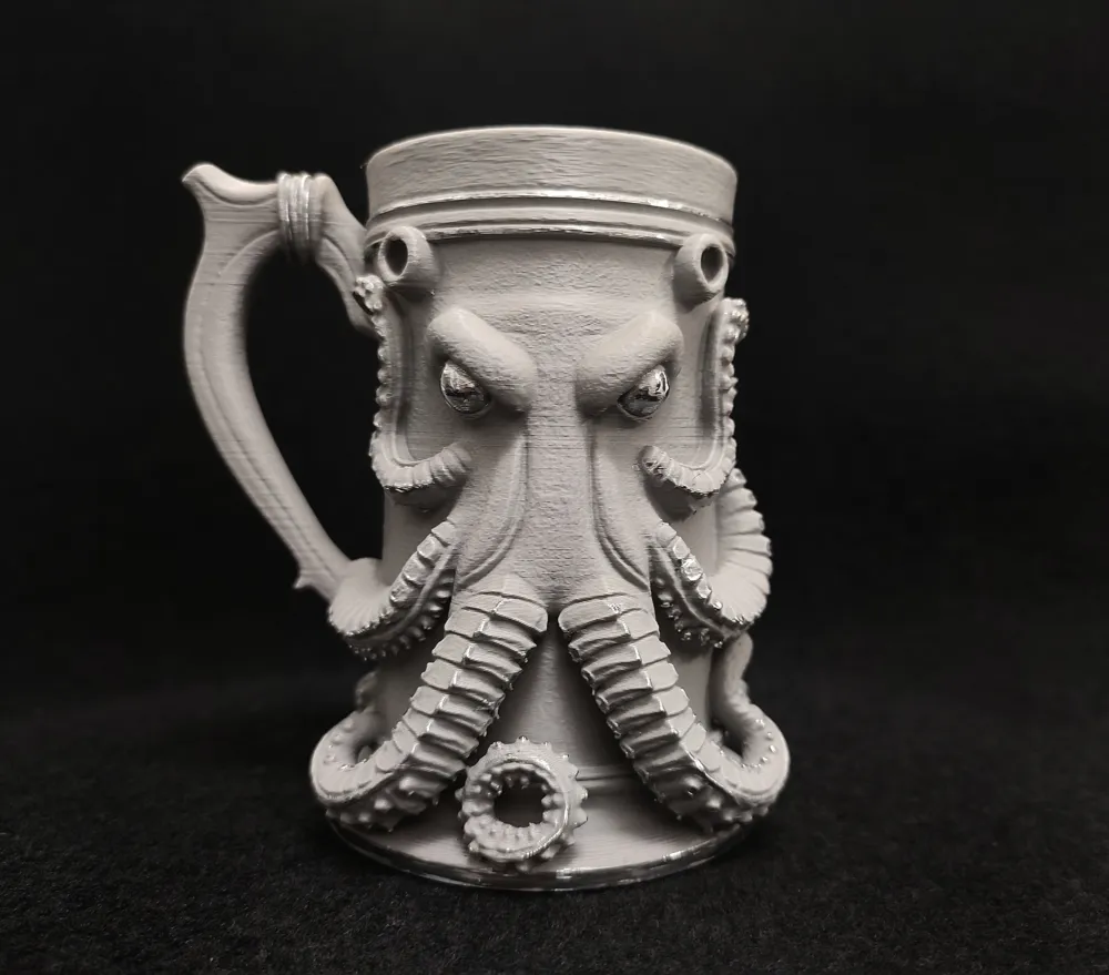 Octopus Mug - Free 3D Print Model - MakerWorld