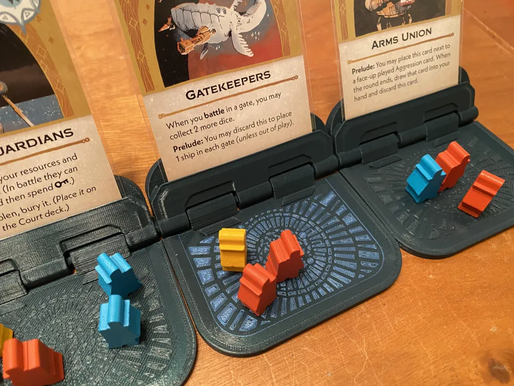 Foldable card holder | 63 x 88mm | ARCS board game - Free 3D Print ...