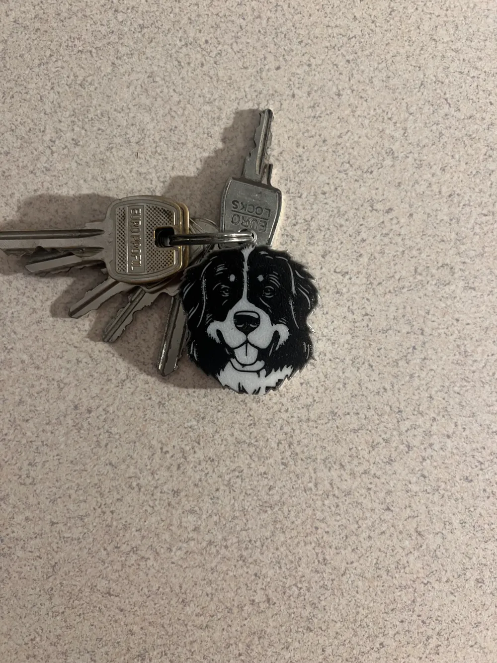 Dog Bernese Mountain Dog keychain by kobosiek - MakerWorld