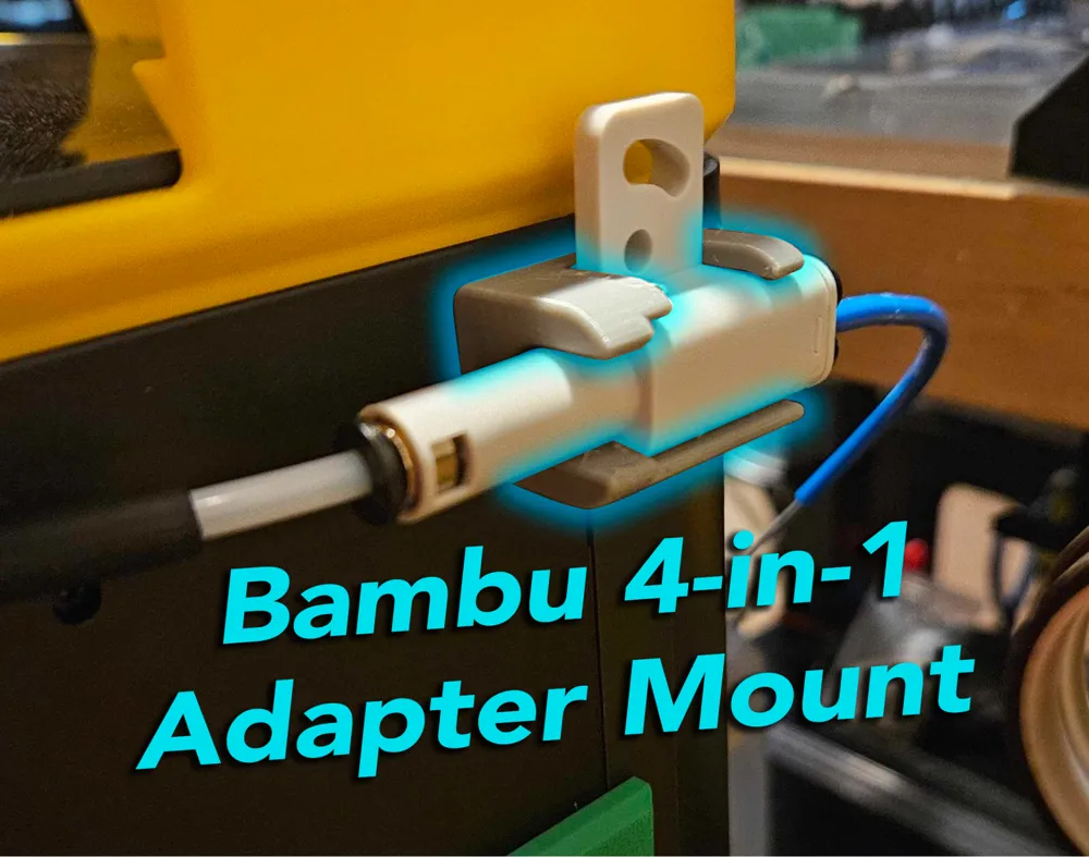 Bambu 4-in-1 PTFE Adapter Mount Remixed by Ocular Dynamic - MakerWorld