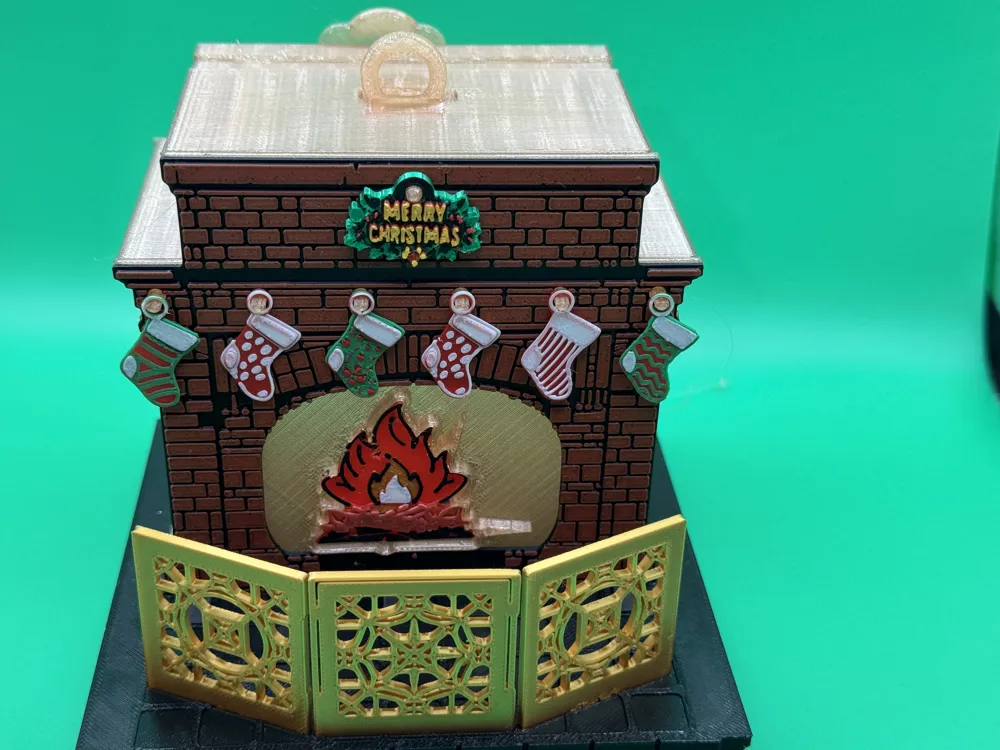 Musical Fireplace- BT Speaker/LED light /Ornament by 3Designfan ...