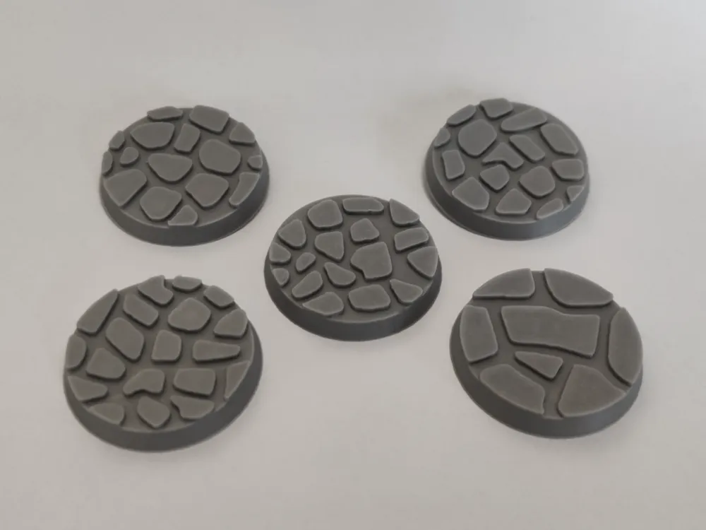 32mm Miniature Model Bases - Stone - Pack 1 by Levi Moore - MakerWorld
