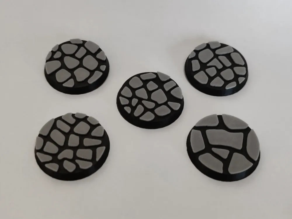 32mm Miniature Model Bases - Stone - Pack 1 by Levi MooreMakerWorld ...