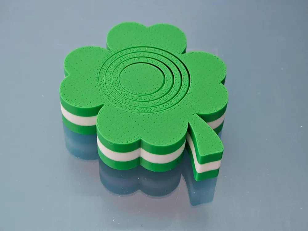 Shamrock Lucky Clover Gyro Fidget Spinner - Free 3D Print Model ...