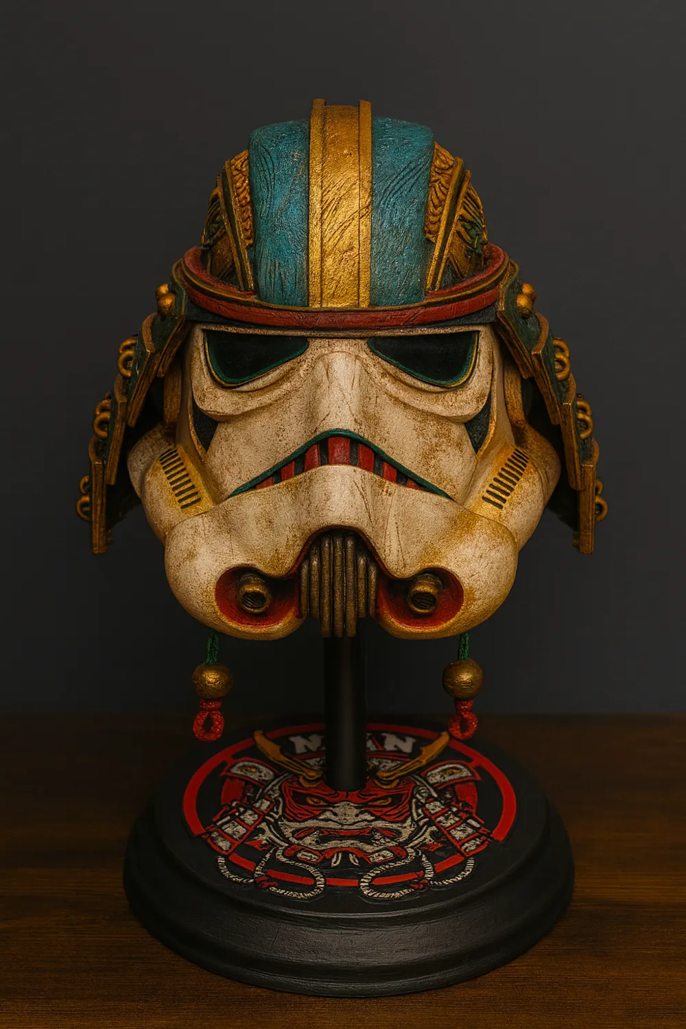 Samurai Stormtrooper Helmet Display Prop by Ryan @ TheMajinLab ...