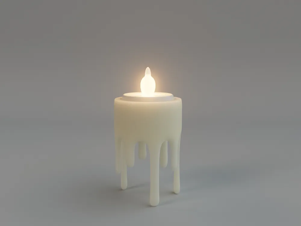 Candlesticks dripping with wax by Chua MakerWorld: Download Free 3D Models