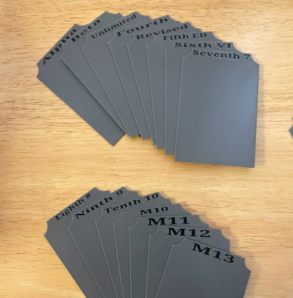 MTG Base Set Card Dividers by Kreepa - MakerWorld
