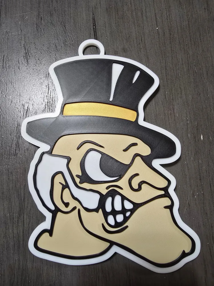 Wake Forest Demon Deacon Hype Chain Necklace - Free 3D Print Model ...
