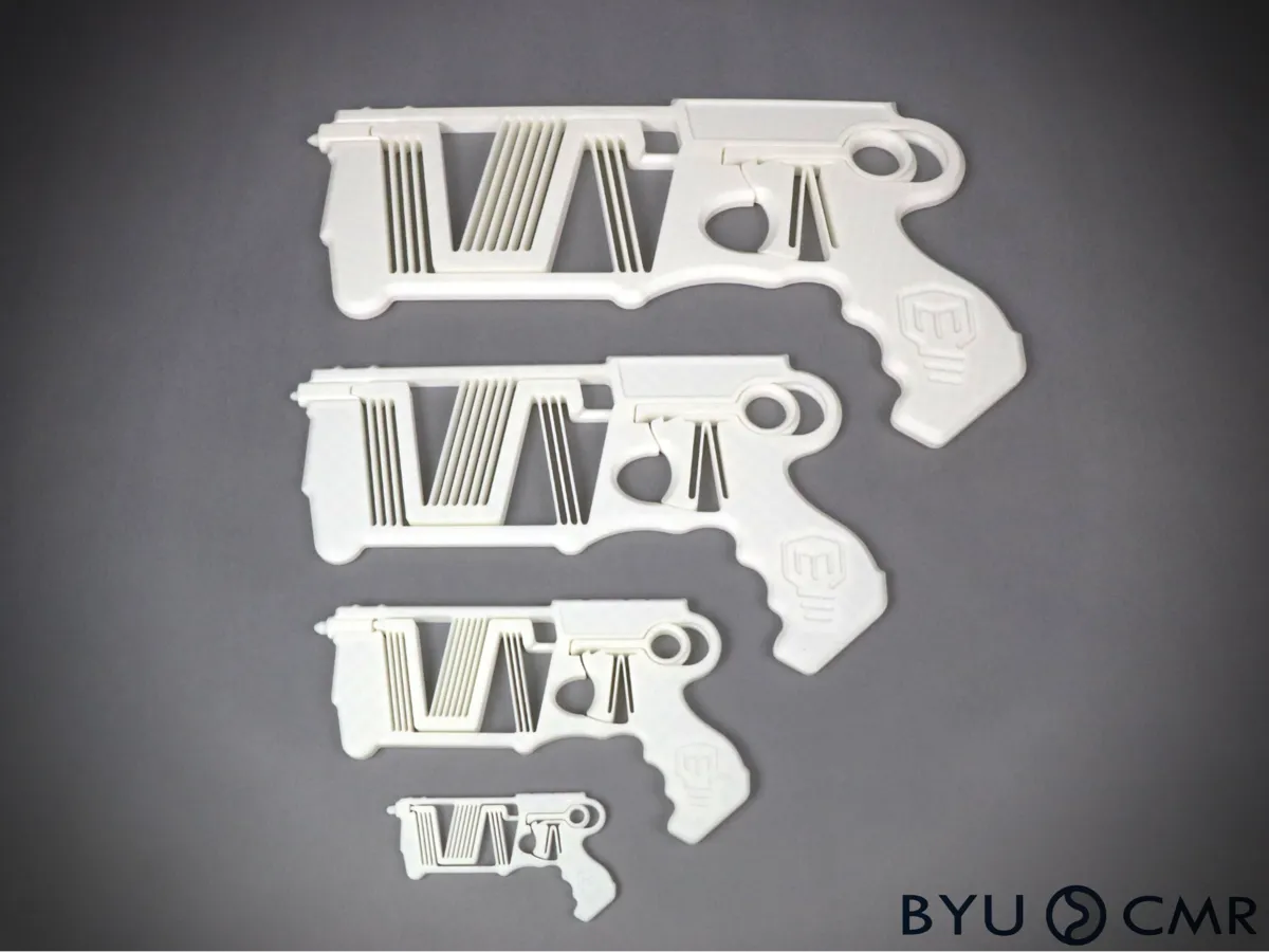 One Piece Compliant Mechanism Blaster (Mark Rober) - Free 3D Print ...