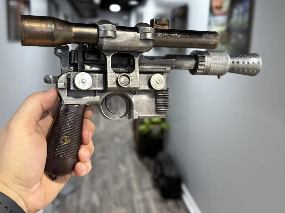 Solo Blaster (DL-44) "The Million Dollar Version" by AD3D MakerWorld: Download Free 3D Models