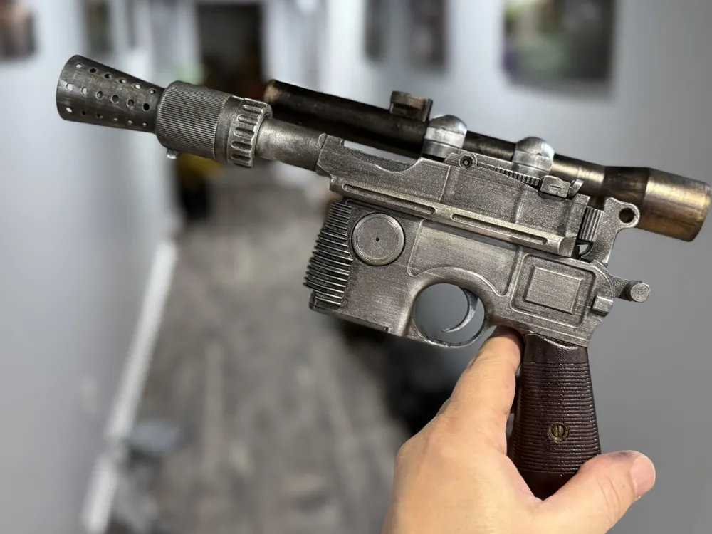 Solo Blaster (DL-44) "The Million Dollar Version" by AD3D MakerWorld: Download Free 3D Models