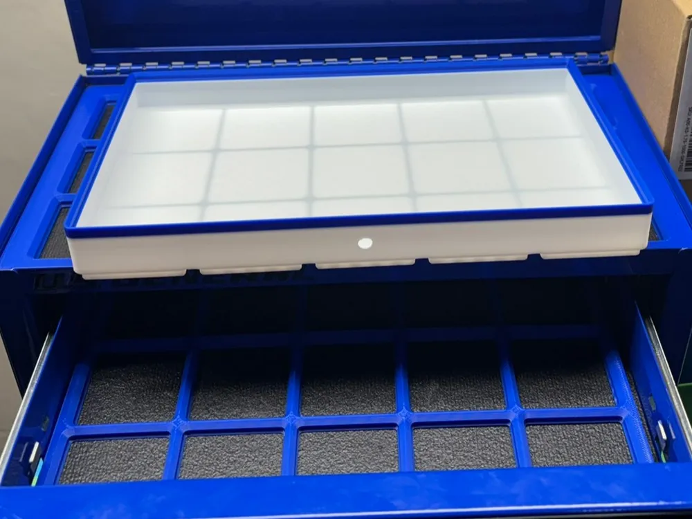 HF Mini Tool Box 3x5 Gridfinity for middle tray Remixed by J. C. MakerWorld: Download Free 3D Models