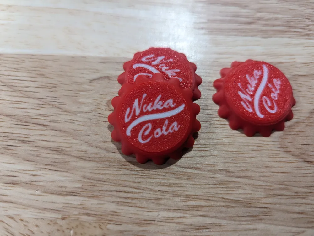 Fallout Nuka Cola Bottle Cap - Free 3D Print Model - MakerWorld