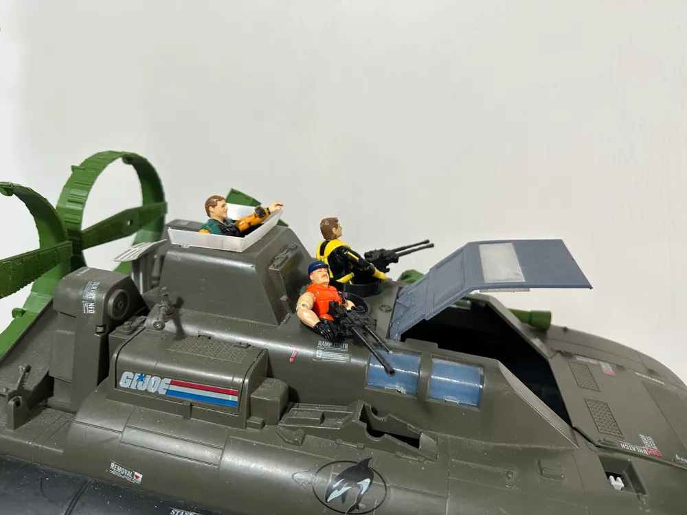 GI Joe Killer WHALE Hovercraft Top Hatch 1984 by Forrest MakerWorld ...
