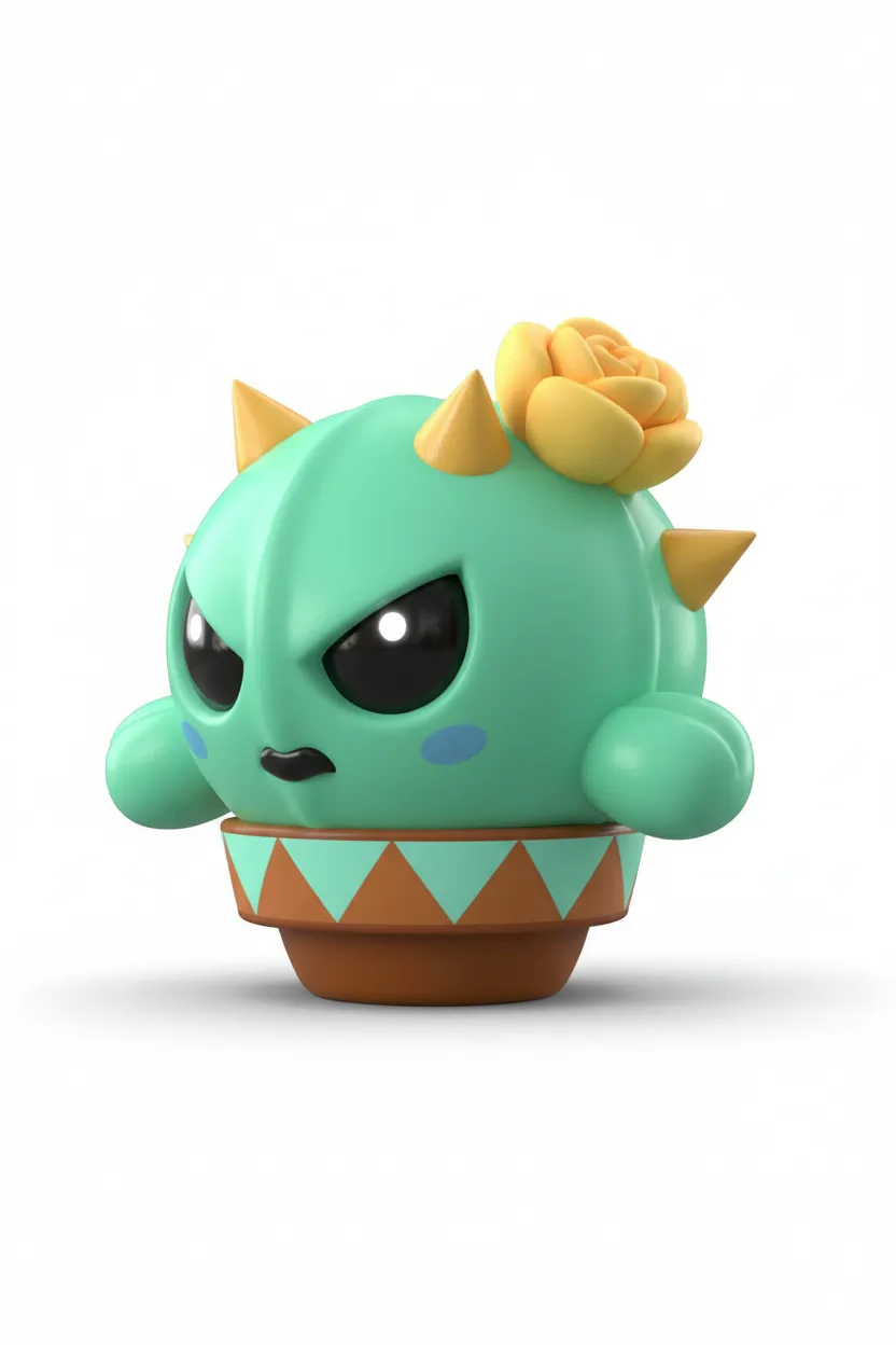 Brawl Stars - Keychain Spike Buffies - Free 3D Print Model - MakerWorld