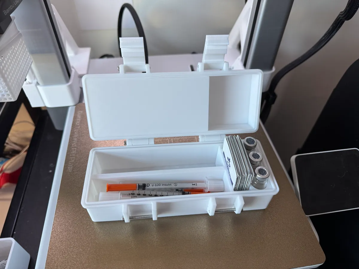 Peptide Travel Case w/Vial & Needle Storage - Free 3D Print Model ...