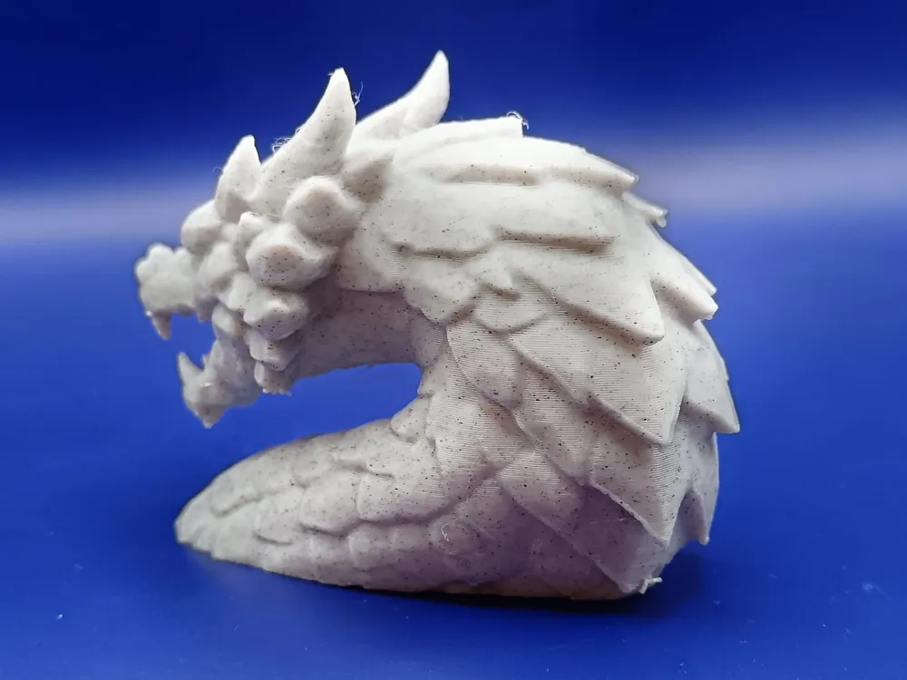 Decorative Dragon Head Sculpture - Free 3D Print Model - MakerWorld