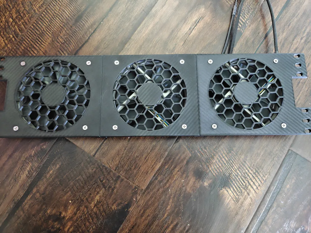 120mm Fan 19" Rack Mount - Free 3D Print Model - MakerWorld